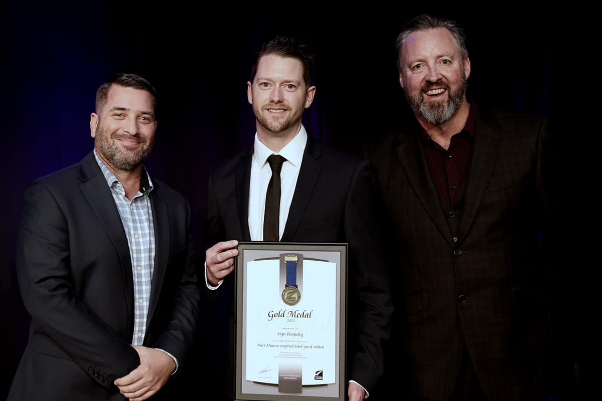 THREE awards at the prestigious NZ Sign & Display Awards! - Sign Foundry